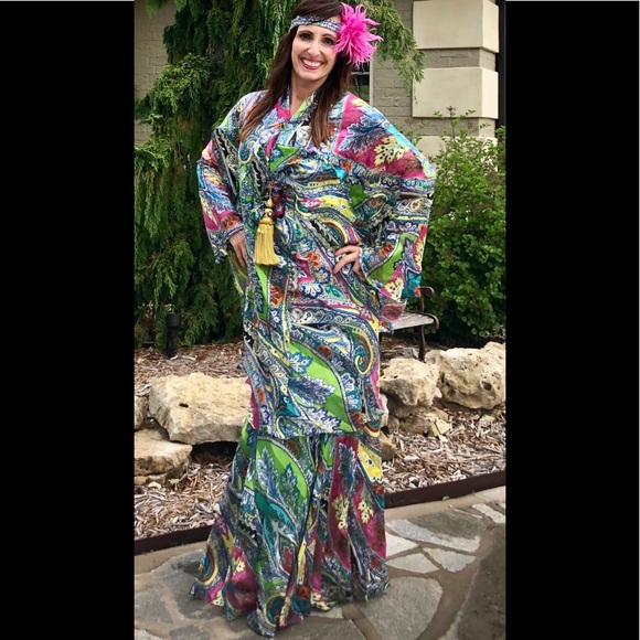 Vintage | Dresses | Vintage 3 Pc Set Handmade Costume Colorful Crazy ...